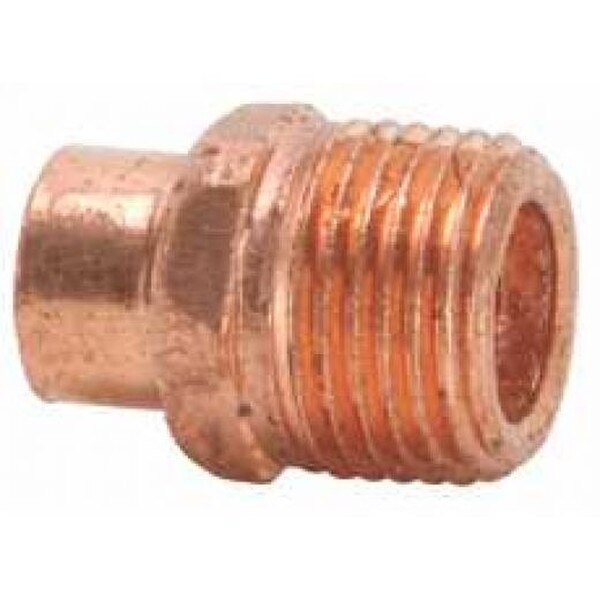 SOLD EACH - COPPER MALE ADAPTER 1/2 C X MIP, LF, 25 PER PACK