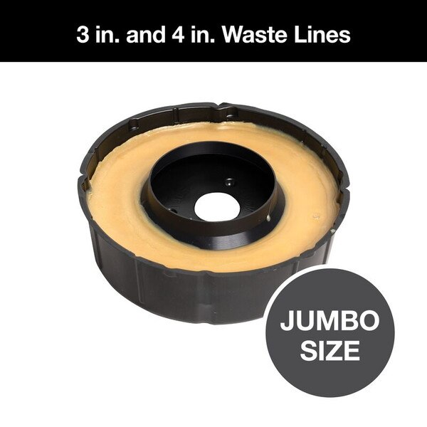 EXTRA THICK JUMBO TOILET WAX RING WITH FLANGE