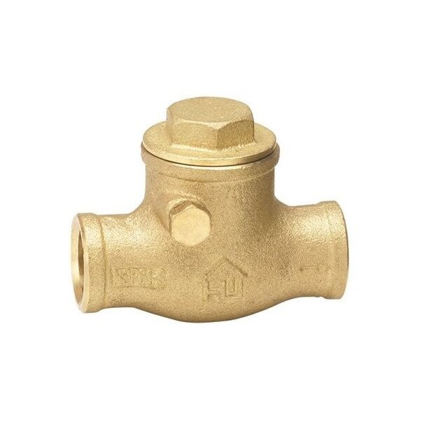 Everbilt 1/2 in. Brass Sweat x Sweat Swing Check Valve