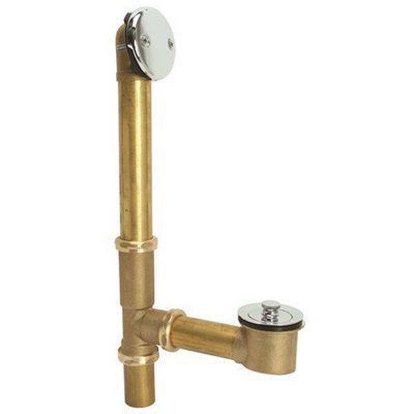 LIFT AND TURN WASTE OVERFLOW 1-1/2" BRASS