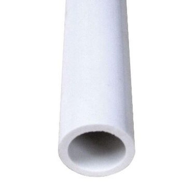 Pipe Schedule 40 PVC Pressure Pipe 1/2 in. D X 10 ft. L Plain End 600 psi