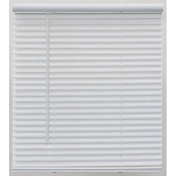 Pre-Cut Cordless Vinyl Mini Blind, 58in x 64in White