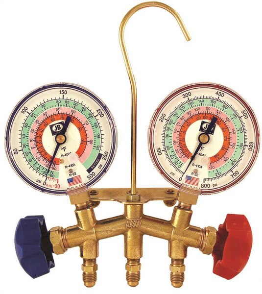 CHARGING MANIFOLD R22,4404A,R410A, NO HOSES