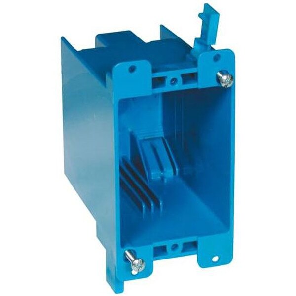 PVC OLD WORK BOX 1-GANG 20 CU EXTRA DEEP