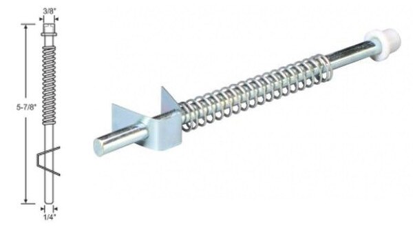 BIFOLD METAL DOOR TOP PIVOT PIN 1/4", CDF605