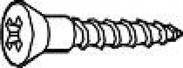 14 X 2 PHIL FLAT WOOD SCREW ZINC