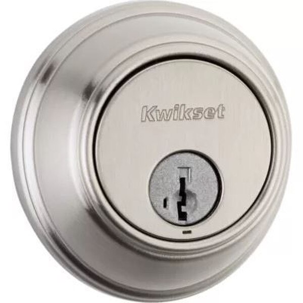 Kwikset Key Control Deadbolt Satin Nickel Smart Key