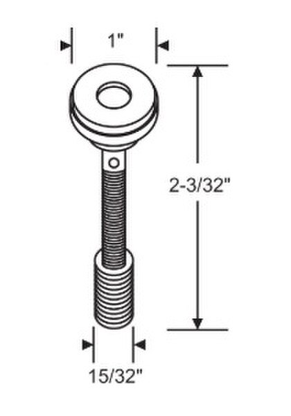 WOOD CLOSET DOOR PLUNGER BUSHING AND PIN