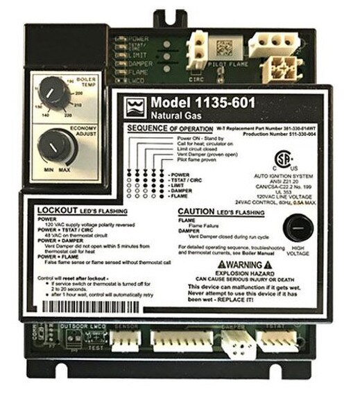 WEIL-MCLAIN GAS BOILER CONTROL MODULE 1135-601