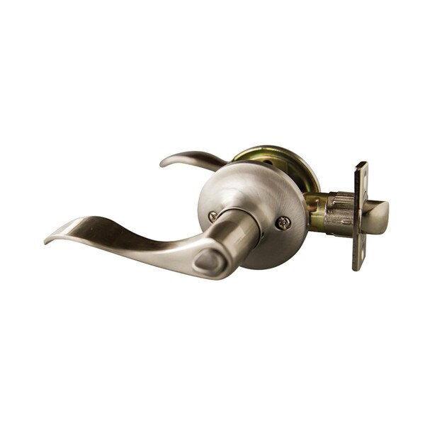 STRATFORD WAVE PRIVACY LOCK SATIN NICKEL