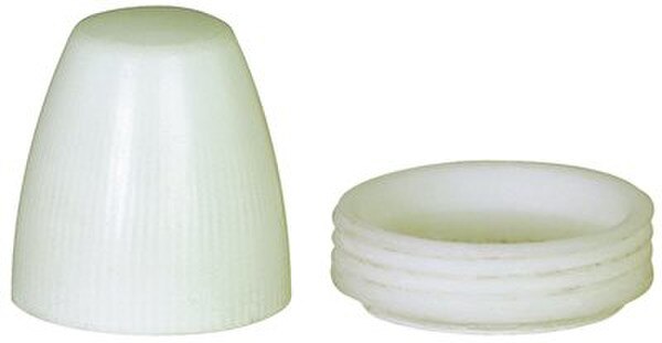 PR SCREW-ON WHITE TOILET BOLT CAPS 442-2W